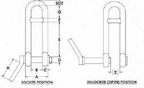 tulsachain: Sheet Pile Shackle All Alloy No. 59A